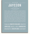 Jayceon | Name Art Print – Name Stories