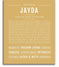 Jayda | Name Art Print – Name Stories