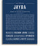 Jayda | Name Art Print – Name Stories