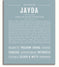 Jayda | Name Art Print – Name Stories