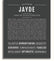 Jayde | Name Art Print – Name Stories