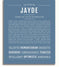 Jayde Personalized Name Meaning Art Prints – Name Stories