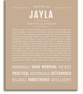 Jayla | Name Art Print - Personalized Custom Gifts – Name Stories