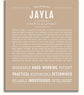 Jayla Personalized Name Meaning Art Prints – Name Stories