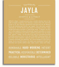 Jayla | Name Art Print - Personalized Custom Gifts – Name Stories