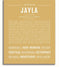 Jayla | Name Art Print - Personalized Custom Gifts – Name Stories