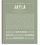 Jayla | Name Art Print - Personalized Custom Gifts – Name Stories