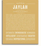 Jaylah Personalized Name Meaning Art Prints – Name Stories