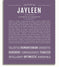 Jayleen Personalized Name Meaning Art Prints – Name Stories