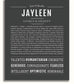Jayleen Personalized Name Meaning Art Prints – Name Stories
