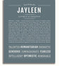 Jayleen Personalized Name Meaning Art Prints – Name Stories