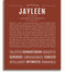 Jayleen Personalized Name Meaning Art Prints – Name Stories