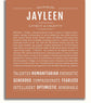 Jayleen Personalized Name Meaning Art Prints – Name Stories