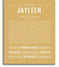Jayleen Personalized Name Meaning Art Prints – Name Stories