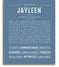 Jayleen Personalized Name Meaning Art Prints – Name Stories