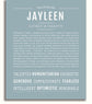 Jayleen Personalized Name Meaning Art Prints – Name Stories