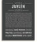 Jaylen (female) | Name Art Print – Name Stories