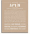 Jaylen Personalized Name Meaning Art Prints – Name Stories