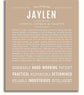 Jaylen Personalized Name Meaning Art Prints – Name Stories