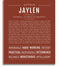 Jaylen Personalized Name Meaning Art Prints – Name Stories