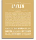 Jaylen (female) | Name Art Print – Name Stories