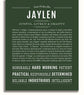 Jaylen (female) | Name Art Print – Name Stories