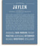 Jaylen (female) | Name Art Print – Name Stories