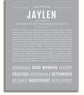 Jaylen Personalized Name Meaning Art Prints – Name Stories