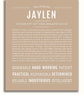 Jaylen Personalized Name Meaning Art Prints – Name Stories