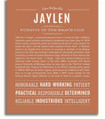 Jaylen (male) | Name Art Print – Name Stories