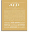Jaylen Personalized Name Meaning Art Prints – Name Stories