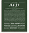 Jaylen Personalized Name Meaning Art Prints – Name Stories