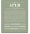 Jaylen (male) | Name Art Print – Name Stories
