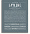 Jaylene | Name Art Print – Name Stories