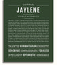 Jaylene | Name Art Print – Name Stories
