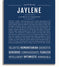 Jaylene Personalized Name Meaning Art Prints – Name Stories