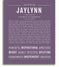 Jaylynn | Name Art Print – Name Stories