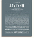Jaylynn | Name Art Print – Name Stories