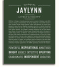 Jaylynn | Name Art Print – Name Stories