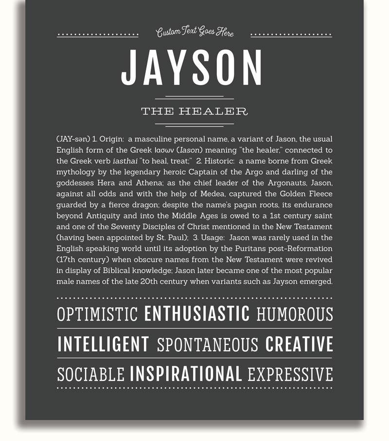 Jayson | Name Art Print – Name Stories