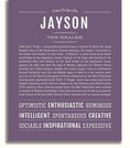 Jayson | Name Art Print – Name Stories