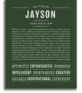 Jayson | Name Art Print – Name Stories