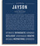 Jayson Personalized Name Meaning Art Prints – Name Stories