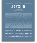 Jayson | Name Art Print – Name Stories