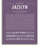 Jazilyn | Name Art Print – Name Stories