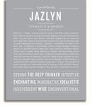 Jazlyn | Name Art Print – Name Stories