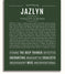 Jazlyn | Name Art Print – Name Stories