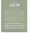 Jazlyn | Name Art Print – Name Stories