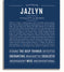Jazlyn | Name Art Print – Name Stories
