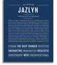 Jazlyn | Name Art Print – Name Stories